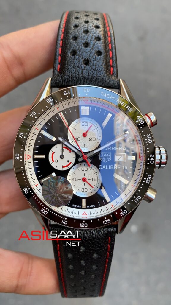 TAG Heuer Carrera Calibre 16 CV201AS Siyah Kadran