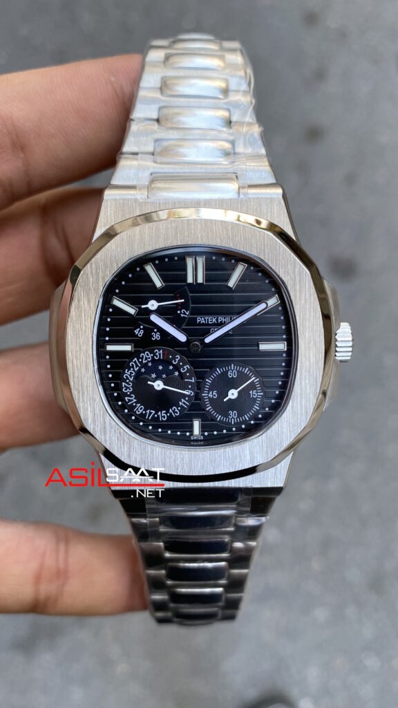 Patek Philippe Nautilus Moonphase Siyah Kadran 40 mm 5712 Silver ...